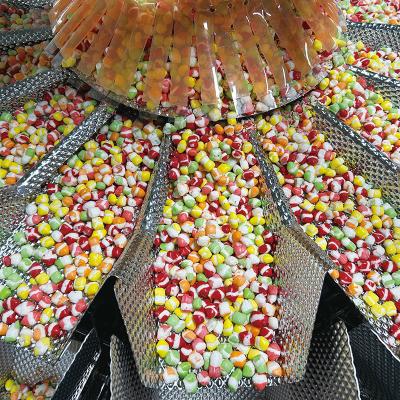 China QQ Candy Gummies Cheese Sticky Screw Multihead Weiger Automatische Koekjes Verpakkingsmachine Voor Zipper Bag Stand Up Pouch Te koop