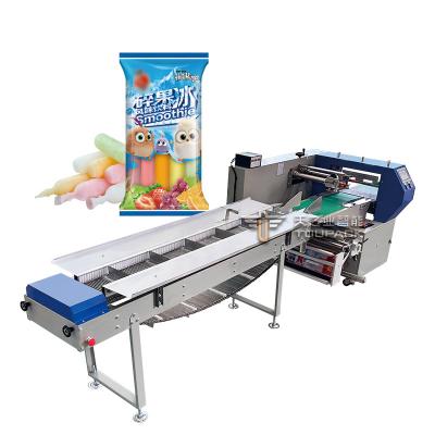 China Automatic Horizontal Flow Wrapping Packing Machine Forbiscuit Packing Machine Fresh Fruits And Vegetables Pillow Bag Packing Machine for sale