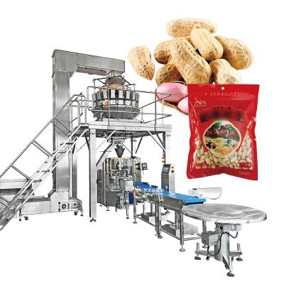 China Automatic Nuts Packing Machine with Multihead Weigher 30-60BPM 10g-300g and 10" Color Touch Screen for sale
