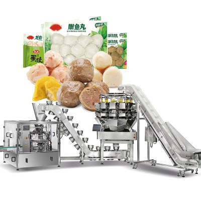 China 220 V Automatic Premade Pouch Packaging Machine with 1 Year Warranty and 5-50 Bag/min Speed for Frozen Shrimp for sale