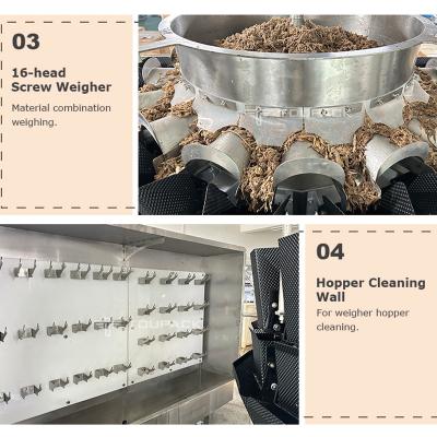 China Automatic Packing Machine with 5-50 Bag/min Speed 220V Multi-Head Weigher for Frozen Meat Packaging for sale