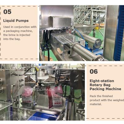 China Automatic Packing Machine with 5-50 Bag/min Speed 220V Multi-Head Weigher for Frozen Meat Packaging for sale