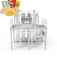 China Fully Automatic Small Cracker Multihead Weigher Back Seal Packing Machine for Cookies Buns VFFS Nitrogen Packaging Machine for sale