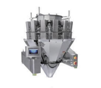 China 60 WPM 14 Head Multihead Screw Weigher Dimple Plate 2.5L SUS 304 for sale