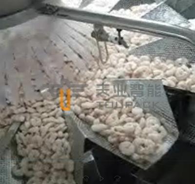 China AC220V 3.8L Semi Automatic Weighing And Filling Machine For Frozen Crayfish for sale