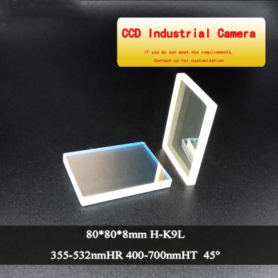 China Câmera H-K9L 80*80*6mm da visão do CCD lente reflexiva de 45 graus à venda