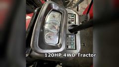 120HP 4WD Farm Tractor Working Video for Heavy Duty Farming