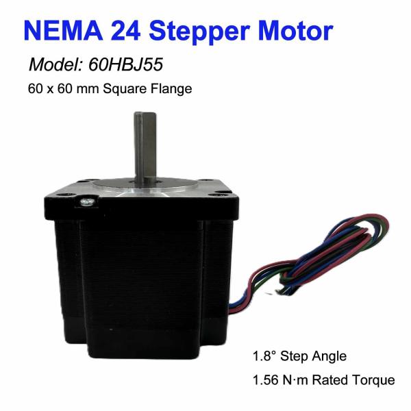 Quality Robust NEMA24 Hybrid Stepper Motor High Torque With 1.56N·M Torque Output for sale