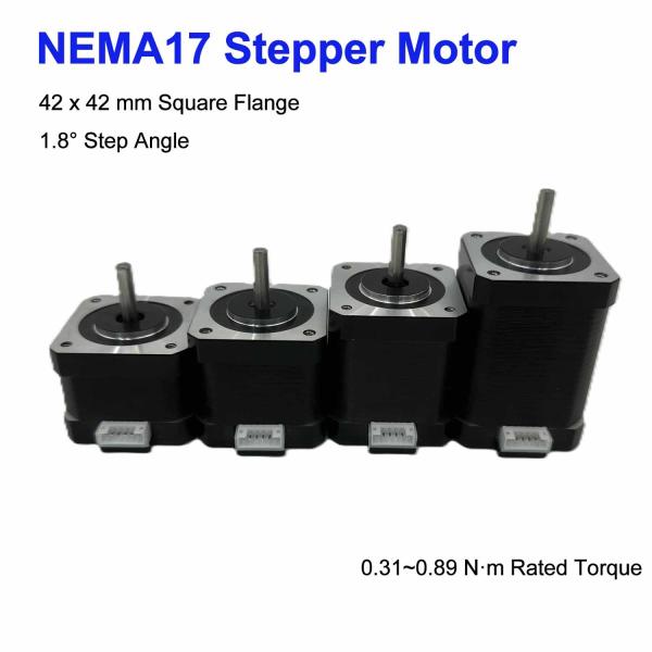 Quality High Torque Nema 17 Stepper Motor With 0.89N·M Torque Output for sale