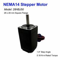 Quality 28HBJ50 Hybrid Stepper Motor NEMA11 With 0.18N·M Torque Output / 35mm Square for sale