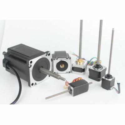 China 42HBJ Series Nema 17 Hybrid Stepper Motor Tr8x8 300mm Hybrid Linear Stepper Motor for sale