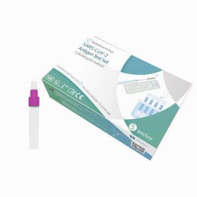China 99% nauwkeurigheidsplastiek SARS-CoV-2 Antigeentest Vastgesteld Kit Nasopharyngeal Swab 5 stuk Te koop