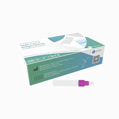 Cina L'accuratezza di 99% 2 anni di durata di prodotto in magazzino SARS-CoV-2 di prova dell'antigene ha messo Kit Nasopharyngeal Swab 5 pezzi in vendita