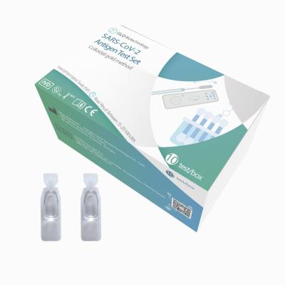 Cina I 2 anni di plastica di durata di prodotto in magazzino SARS-CoV-2 di prova dell'antigene hanno messo la prova/contenitore rinofaringei di tampone 10 in vendita