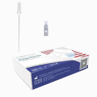 Cina collettore stabilito di prova d'autoverifica Malesia del campione della saliva dell'antigene di minuti SARS-CoV-2 dello iiLO 15-20 1 prova/scatola in vendita
