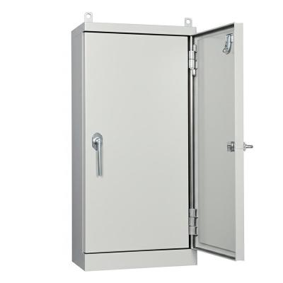 China IP66 Weatherproof Telecom Enclosure with Illumination Lamp -48VDC and 2 Shelves for Front Maintenance for sale