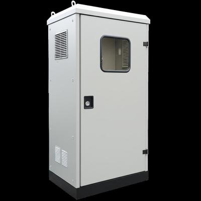 China 800*800*2100mm Weatherproof Telecom Enclosure with -48VDC Illumination Lamp and IP66 Protection Level for sale