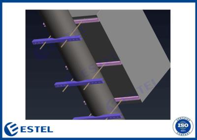 China Double Wall 9U ISO9001 Outdoor Pole Mount Enclosure for sale