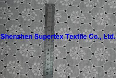 China Eyelet Embroidery Cotton Volie Kids Clothing Fabric 60S Flowers Laces Kid's Wear 130CM for sale