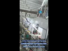 304ss cap slitting and folding machine 600 pieces/minute bottle flanging machine