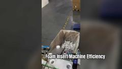 foam insert machine link with elevator with 4 cavities and tick out function