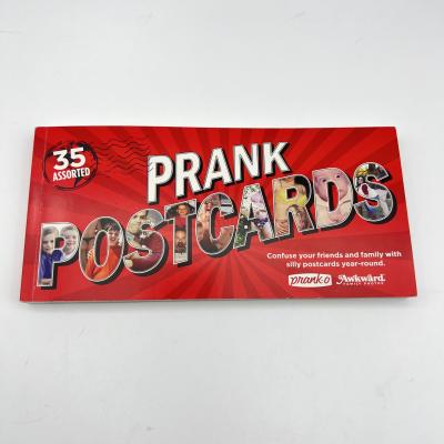 China Postcard Coupon Softcover Book Printing Single / Double Side Paper Material for sale