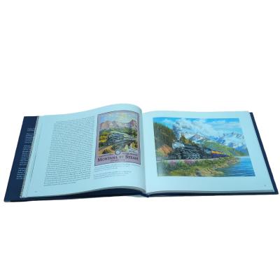 China American Railroad Atr Book CMYK Art Paper Smyth Cosido Hardcover Art Book Impressão com cobertura de laminação brilhante à venda