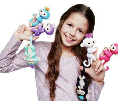 China .Fingerlings Marmosets Smart Toys 6 colors Pre-sale Interactive Baby Monkey Finger Toys Electronic Smart Touch Fingers for sale