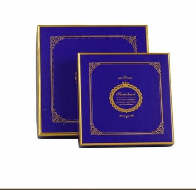 China Brown Custom Jewelry Boxes , Pattern Gift Cardboard Jewelry Box Packaging for sale