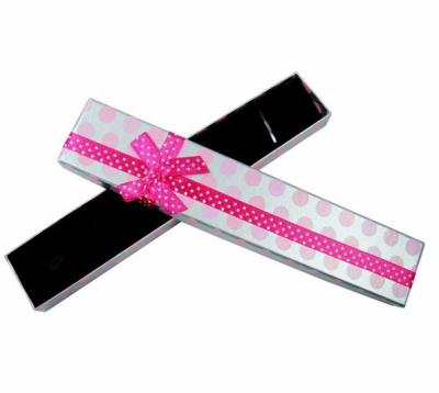 China Long Bracelet Necklace Jewelry Cardboard Boxes / Colorful Cardboard Gift Boxes for sale