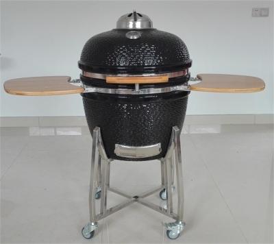 Cina Sistema di ventilazione regolabile carbone di legna Kamado Grill Ceramica Con Copertura di Griglia in vendita