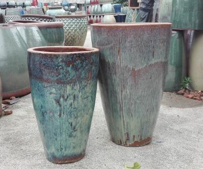 Cina Archaize i vasi all'aperto rustici della pianta del lavoro manuale 56cmx98cm in vendita