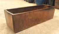 China Glazed Ceramic Rectangle Outdoor Planter Set 4 Sizes 58cm to 23cm for sale