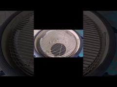 Il carbone 22 pollici di Kamado ceramico griglia il BARBECUE di superficie liscio blu Handlle di bambù