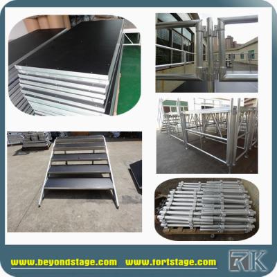 China adjustable black non-slip outdoor stage design for activity for sale