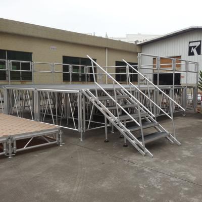 China RK Height adjustable aluminum stage for sale/aluminum stage used portable stage platforms for sale