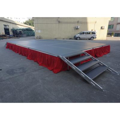 China RK Height adjustable aluminum stage, portable outdoor stage truss design for sale