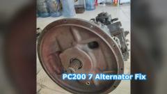 Komatsu PC200-7 Alternator Replacement