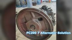 Komatsu PC200-7 Alternator Replacement
