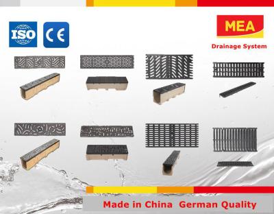 China MEA Polymer Concrete Drainage Channel ,trench drain channel for sale