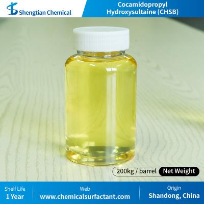 China Cocamidopropyl Hydroxysultaine CHSB CAS 68139-30-0 Amphoteric Surfactant With Low Irritation And Hard Water Resistance for sale