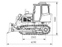 China GT100 Track Loader Dozer High Work Efficiency Front Loader Bulldozer 10400kg for sale