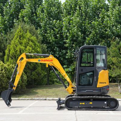 Mini escavatore compatto ZG027S progettazione ergonomica con spazio di guida spazioso