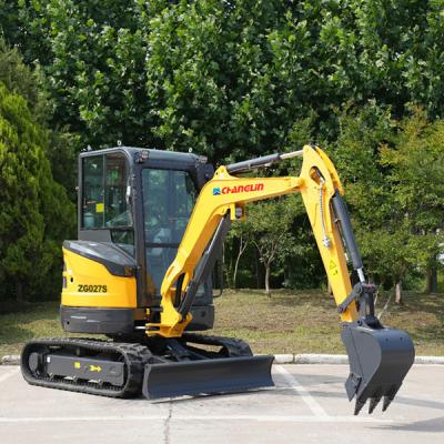 China Mini Excavator Machine ZG027S Ergonomic Design With Spacious Driving Space for sale