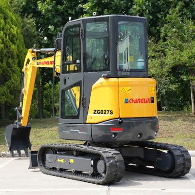 China Mini Excavator Machine ZG027S Ergonomic Design With Spacious Driving Space for sale