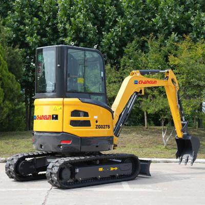 China Mini Excavator Machine ZG027S Ergonomic Design With Spacious Driving Space for sale