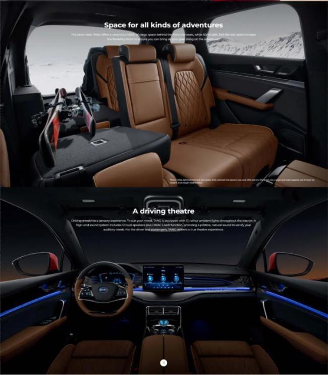 2024 Byd Tang EV Long Range 600km Electric Car New Energy 4-Wheel Drive SUV High Quality Made in China