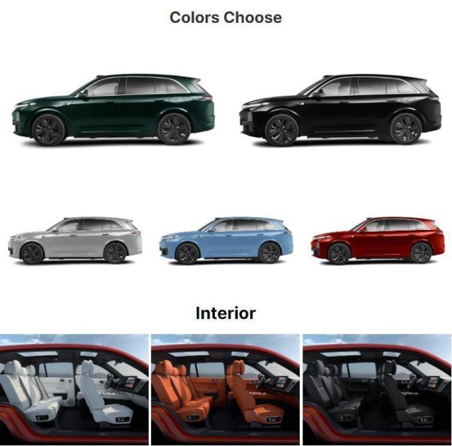 High Speed 2024 Electric Car Lixiang Li Xiang Ideal Auto L7 PRO Max Hybrid SUV Automobile Electric Car for Sale