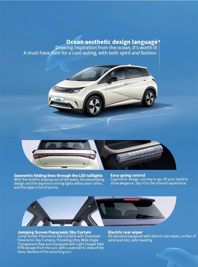Byd Dolphin 2024 Electric Car 5 Door 5 Seater New EV Car Long Range 420km New Energy Vehicles in Stock Cheap Price Car