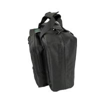 China Lockable Leather Range Bag Pistol Soft Canvas Range Bag Double Layer for sale